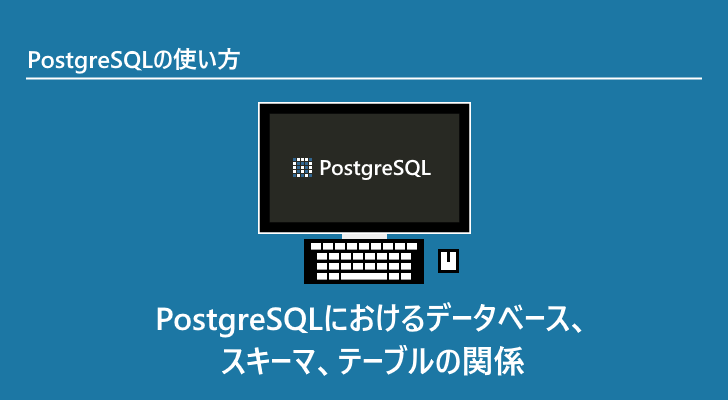 Postgresql Postgresqlにおけるデータベース、スキーマ、テーブルの関係