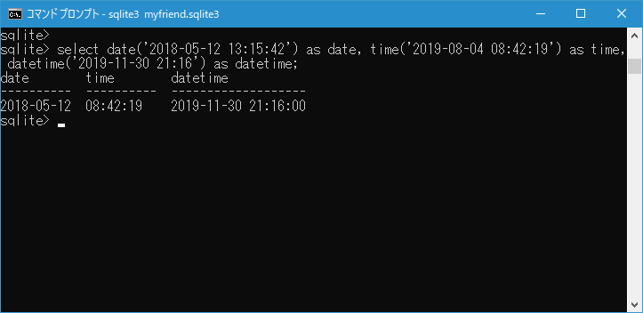 SQLite date Time Datetime Julianday Strftime 